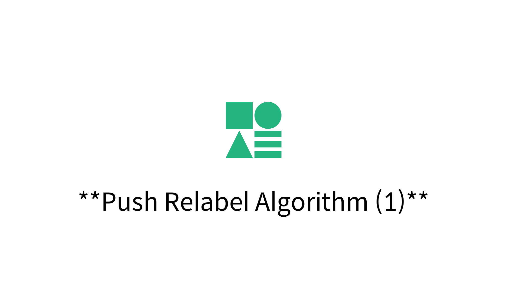 Push Relabel Algorithm (1) - mysetting