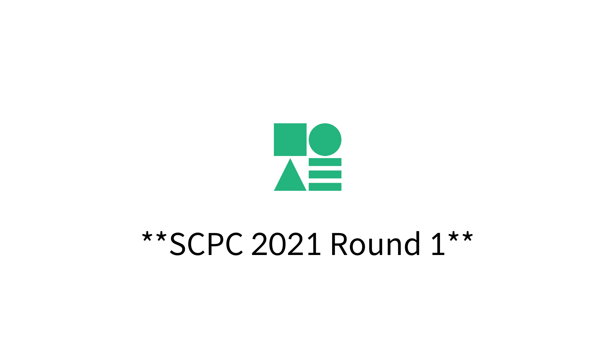 SCPC 2021 Round 1 - mysetting