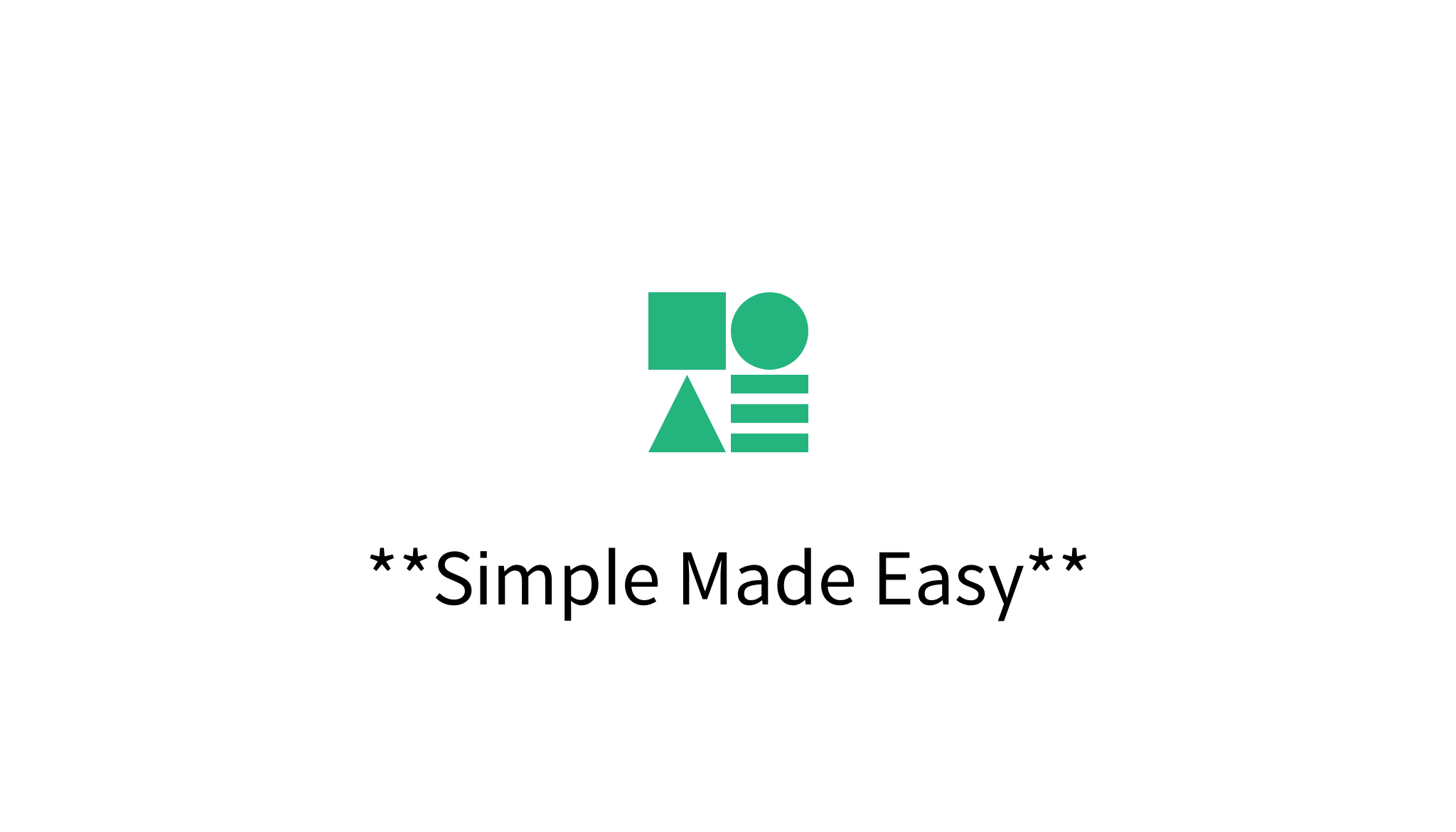 Simple Made Easy - mysetting