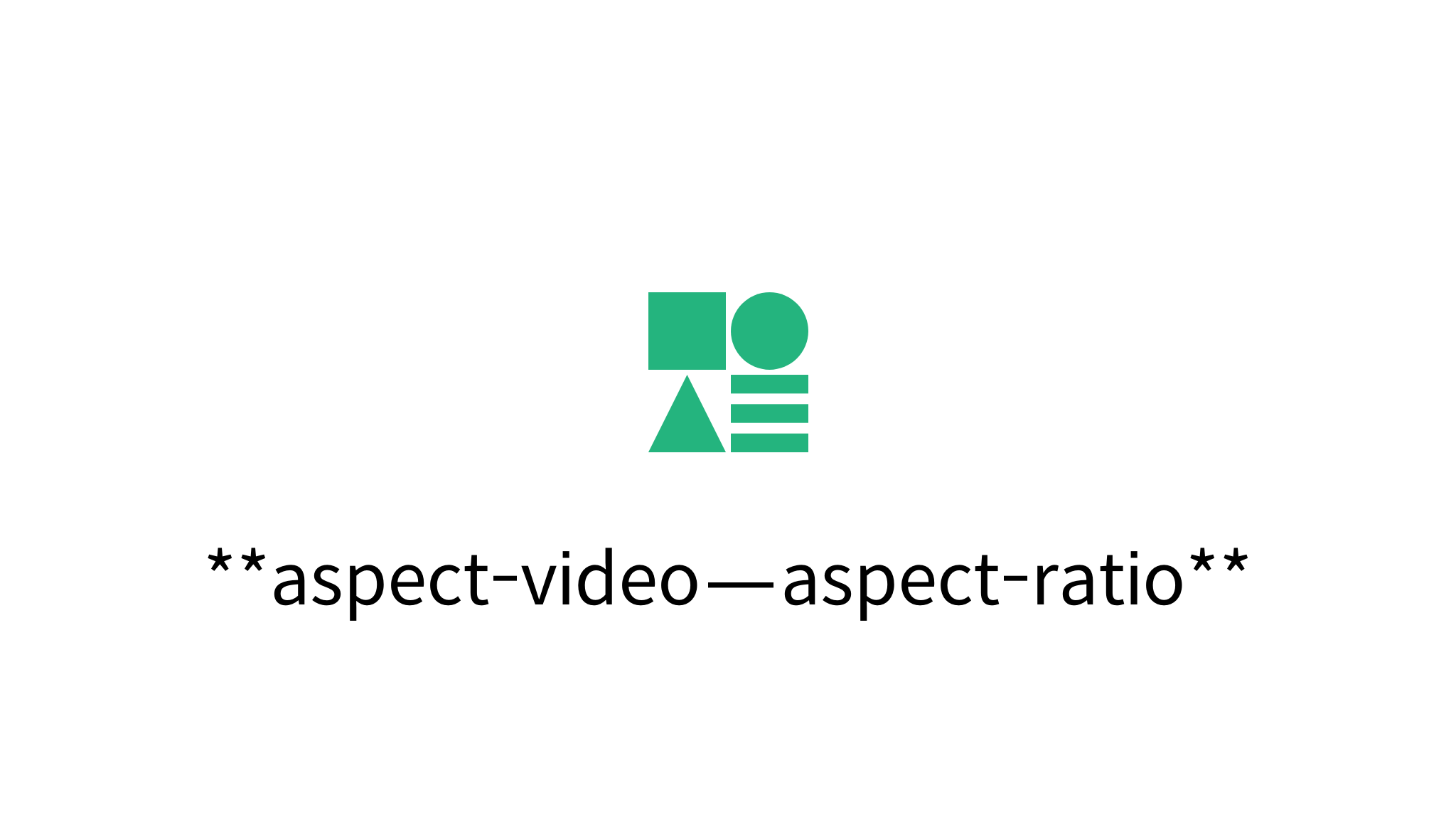 aspect-video — aspect-ratio - mysetting